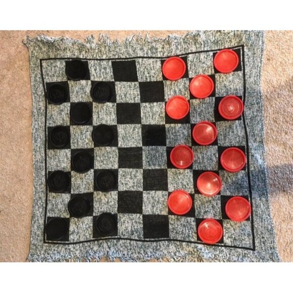 Other | New 3 In 1 Giant Checkerstic Tac Toeindoor Outdoor Jumbo ...
